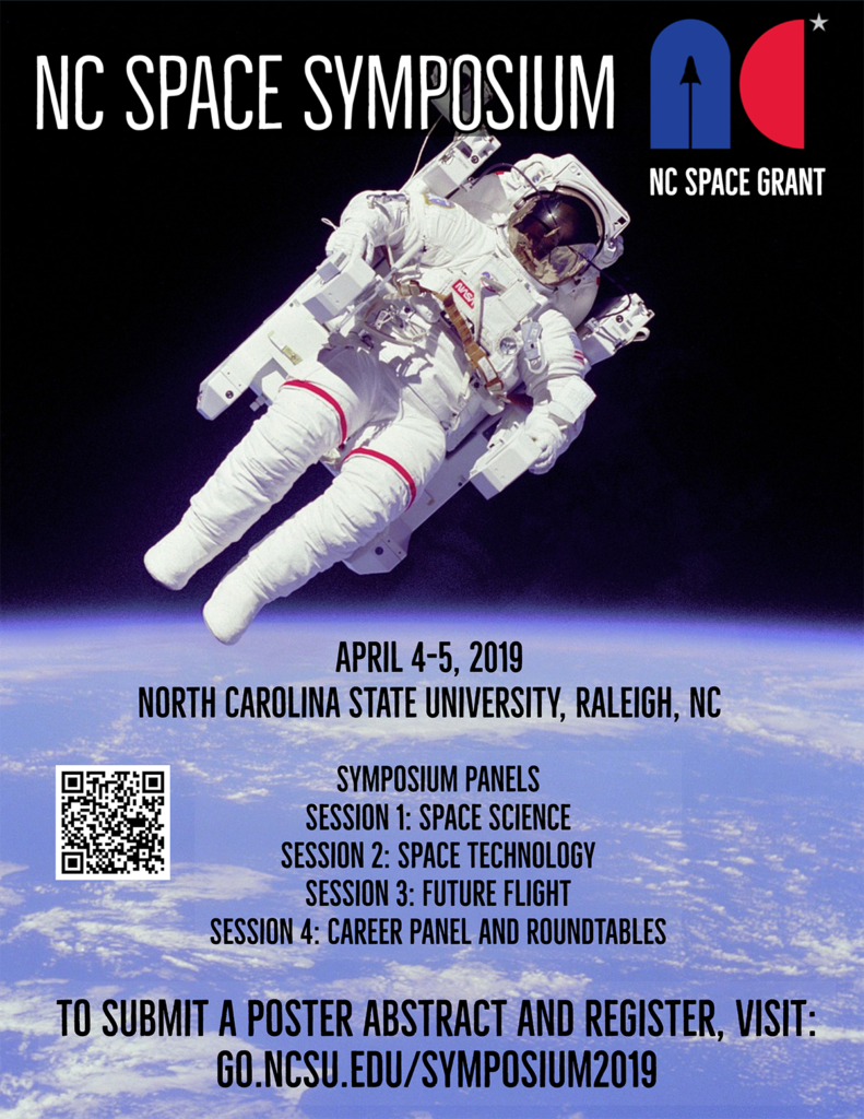NC Space Grant Inaugural SPACE Symposium Scheduled for Apr. 4-5, 2019 ...